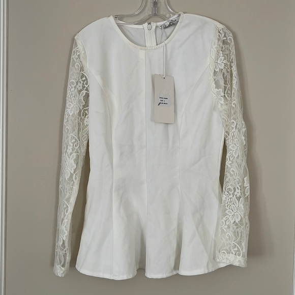 Tops | Grifflin Paris Peplum Top | Poshmark